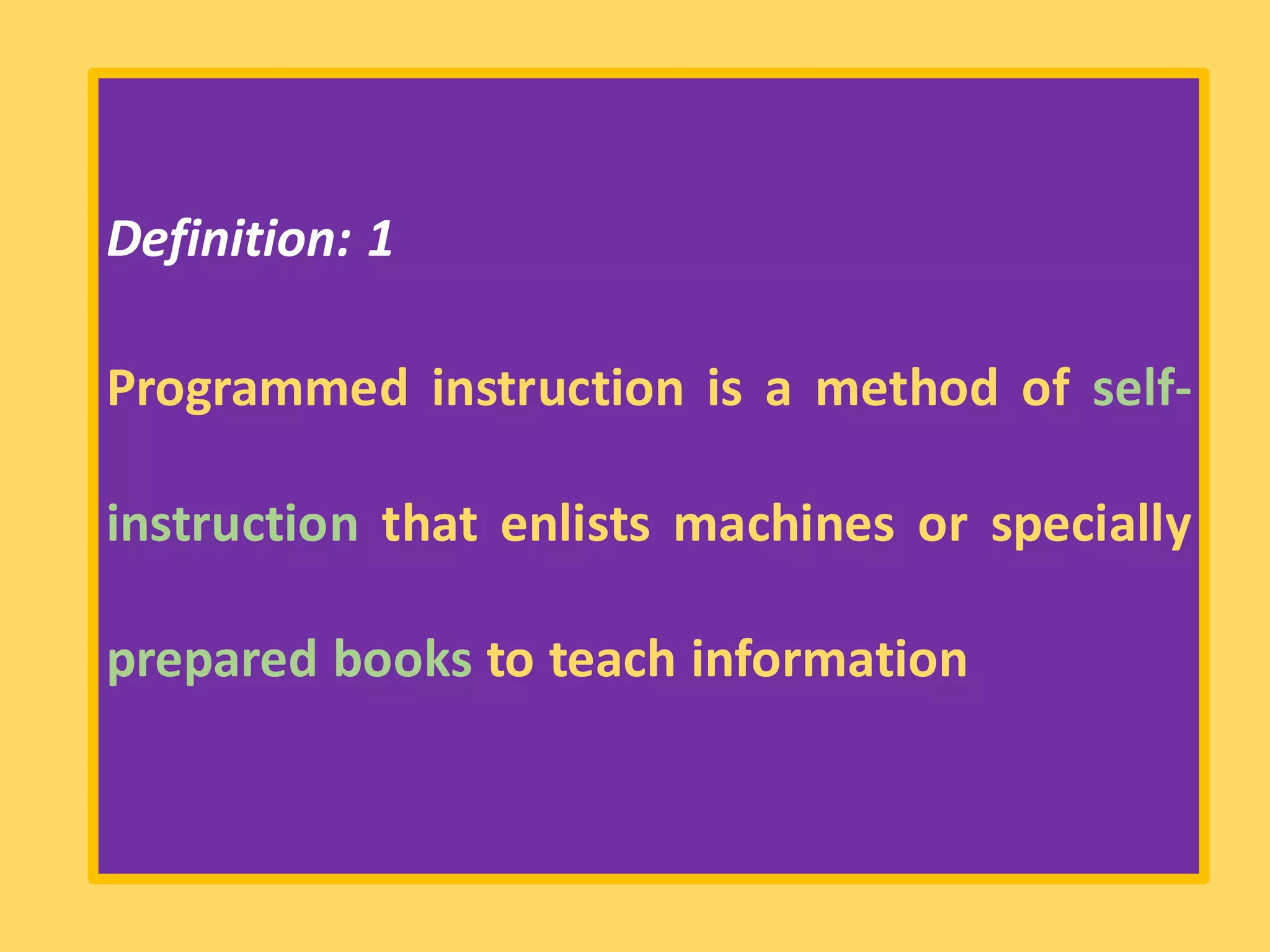 Programmed instruction | PDF