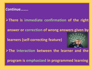 Programmed instruction | PDF