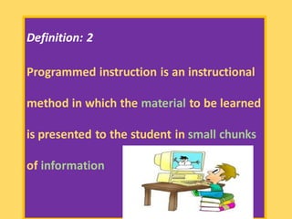 Programmed instruction | PDF