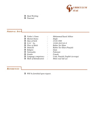 Sahar Saeed CV RYK | DOCX