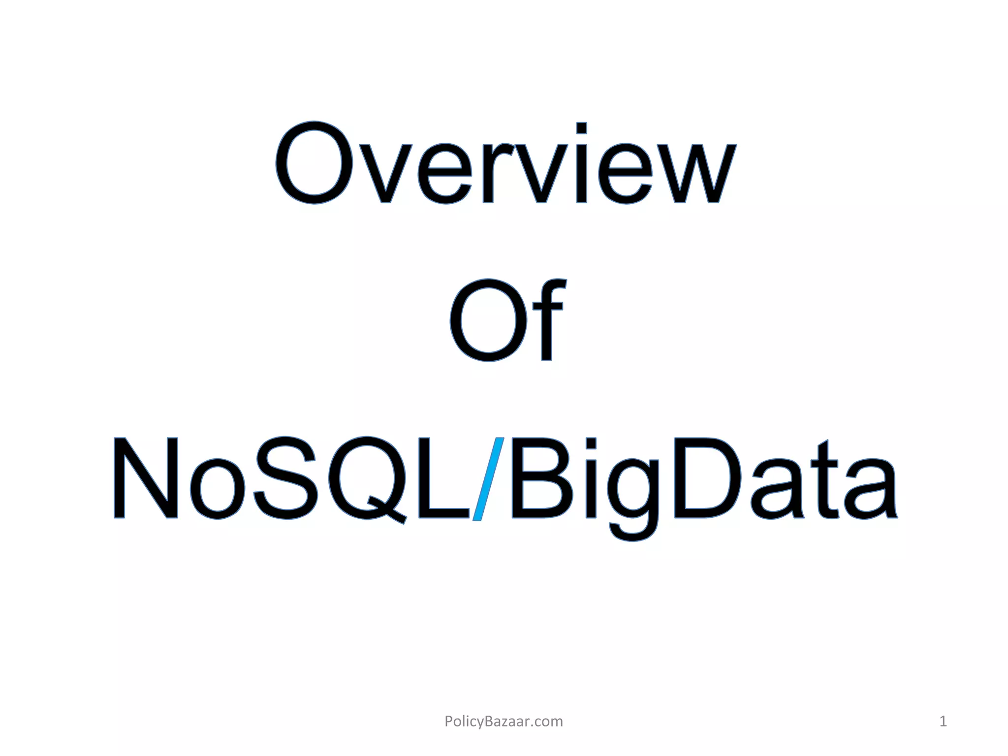 NoSQL-Overview | PPT