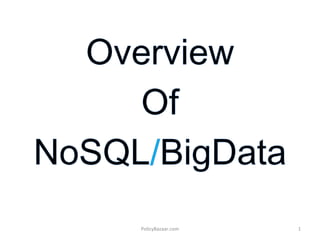 NoSQL-Overview | PPT