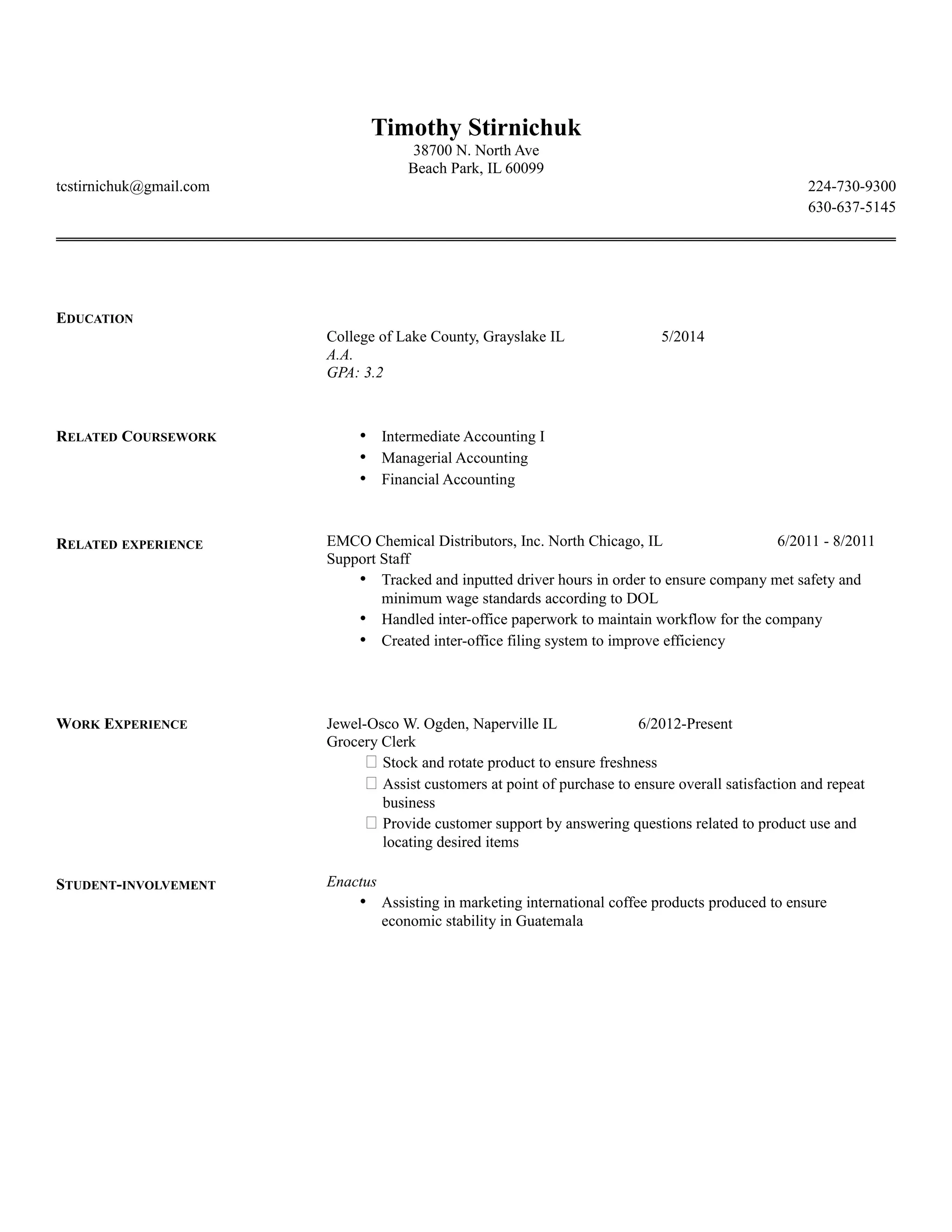 Tim Stirnichuk 2015 Resume.docx