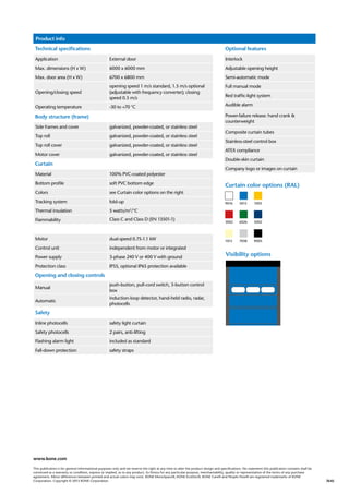 KONE High Speed Doors | PDF | Home Improvement | Home & Garden