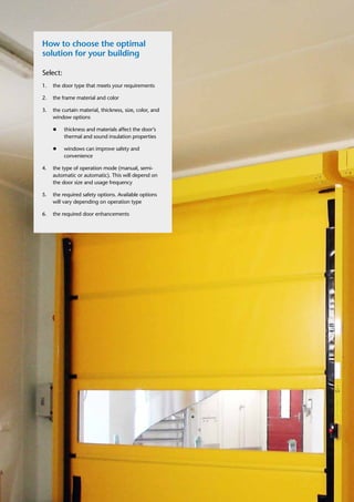 KONE High Speed Doors | PDF