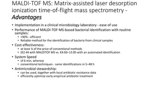 The MALDI-TOF application in diagnostic of microbial agents of ...