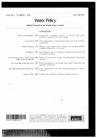 water policy volume 1.PDF