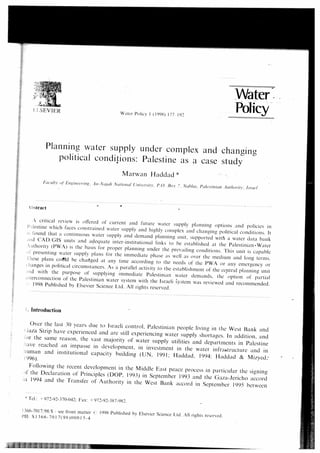 water policy volume 1.PDF