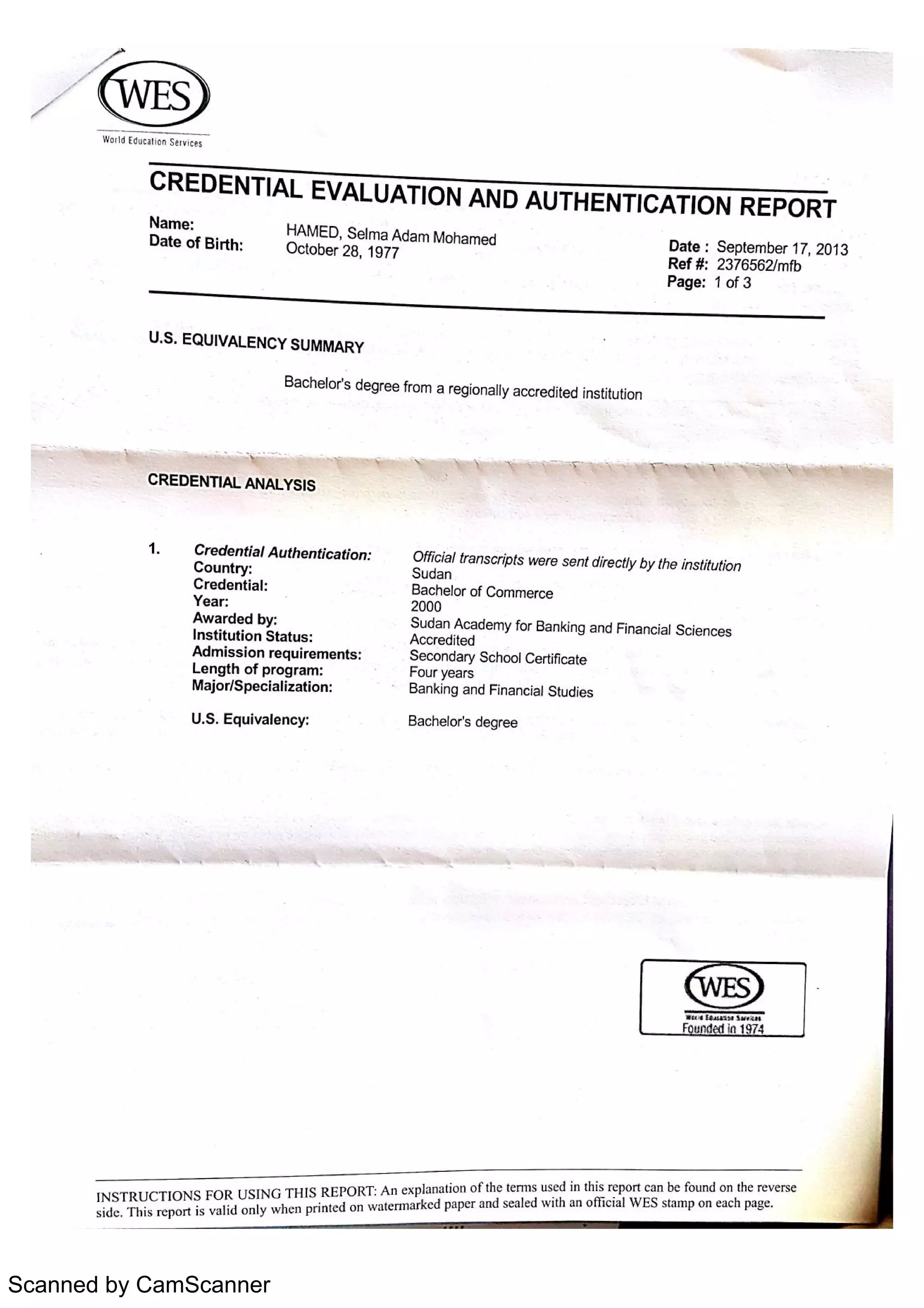 WES evaluation | PDF