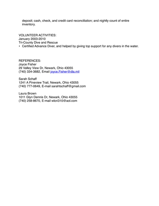 Dawn's resume | PDF