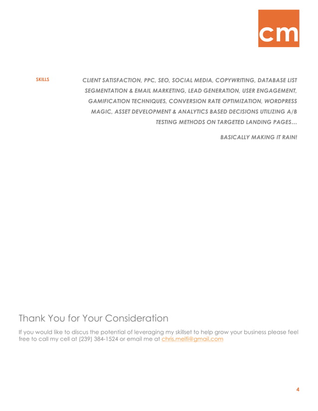 Resume_Chris_Melfi_2016 | PDF