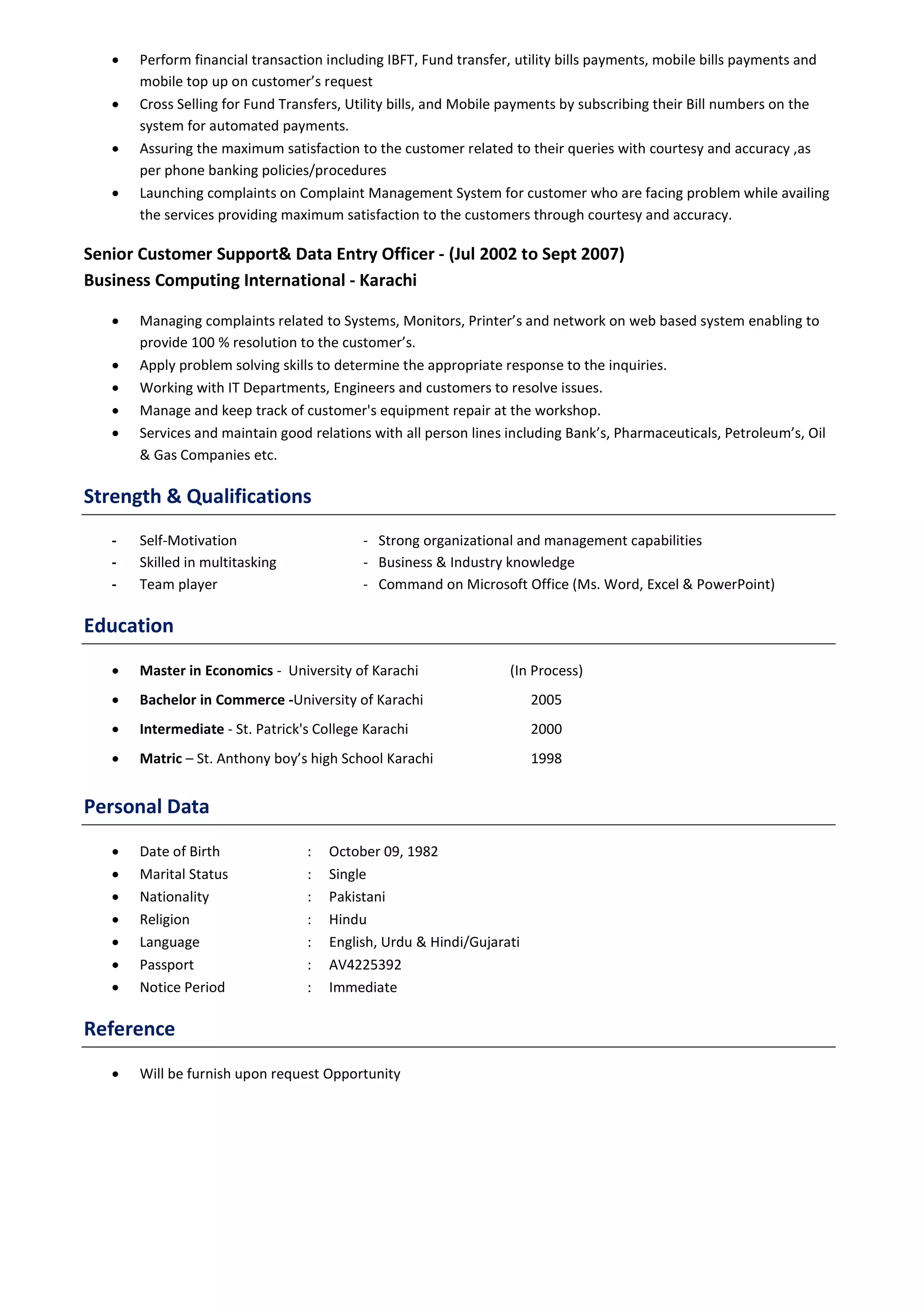 Resume - Sunil Kumar | PDF