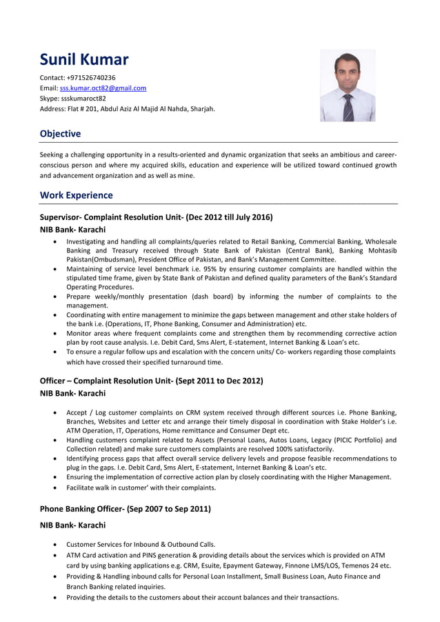 Resume - Sunil Kumar | PDF