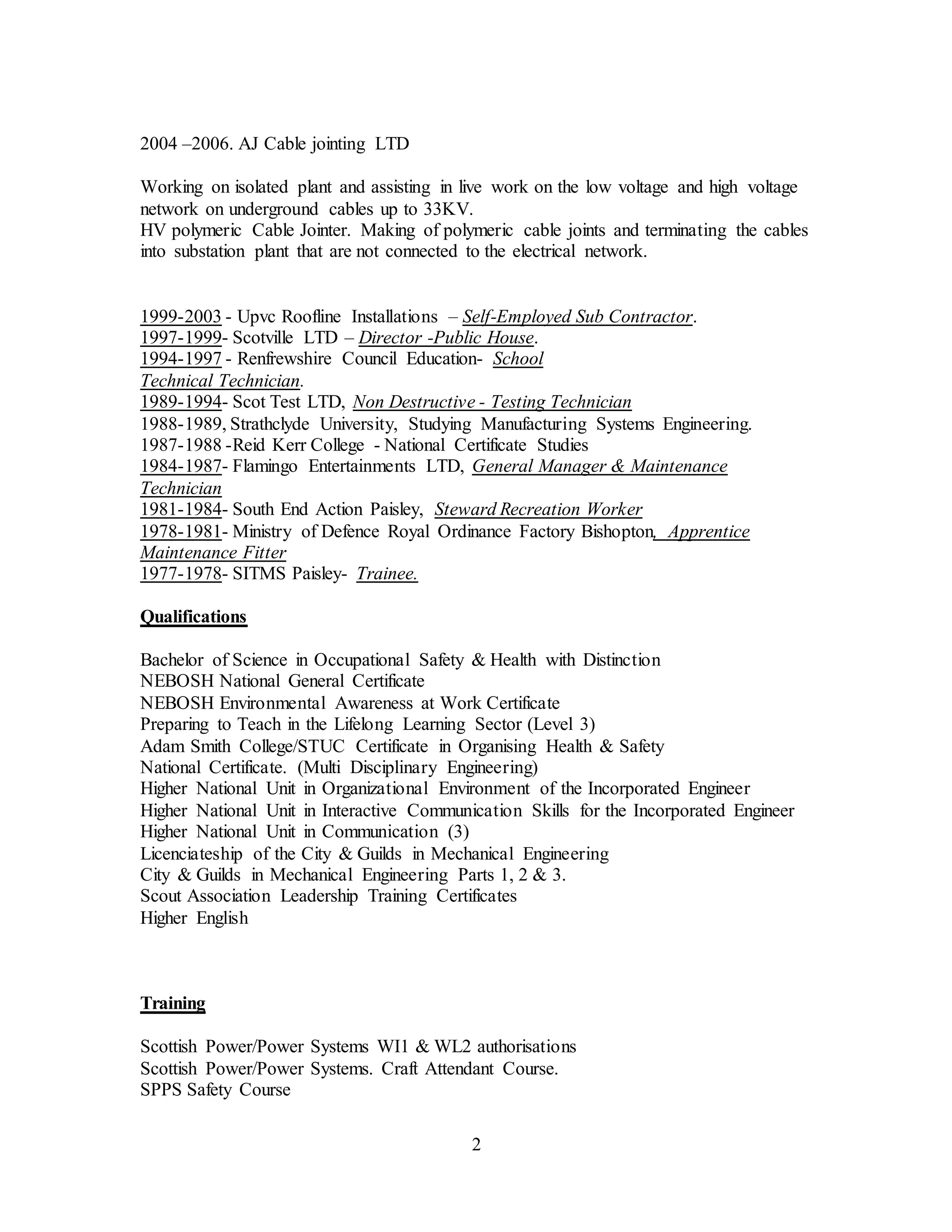 STEVEN DOYLE CV 2016 | DOCX