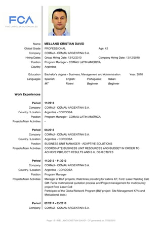 mellano cv | PDF