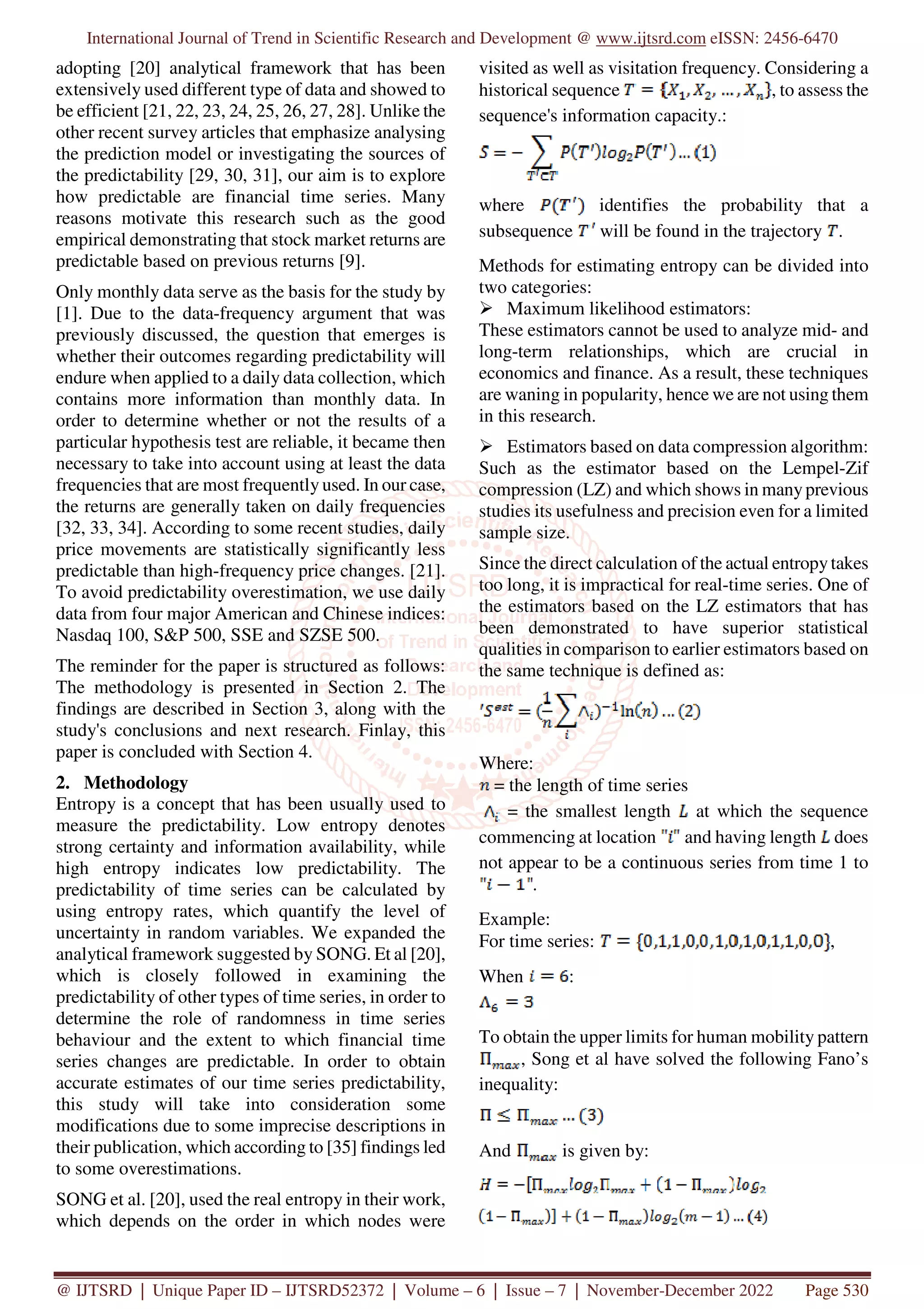 Financial Time Series How Predictable are they | PDF
