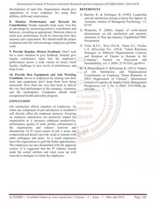 Impact of Job Satisfaction on Employee Retention of IT Professionals | PDF