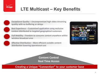LTE Broadcast/Multicast for Live Events & More | PPT