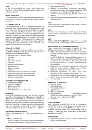 Multisystem Inflammatory Syndrome in Children MIS C and Covid 19 | PDF