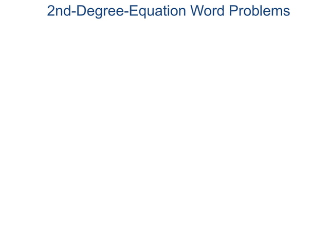 6 2nd degree word problem, areas and volumes-xc | PPTX | Physics | Science
