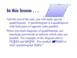 Properties of Parallelograms -(EXLPLORE) | PPT