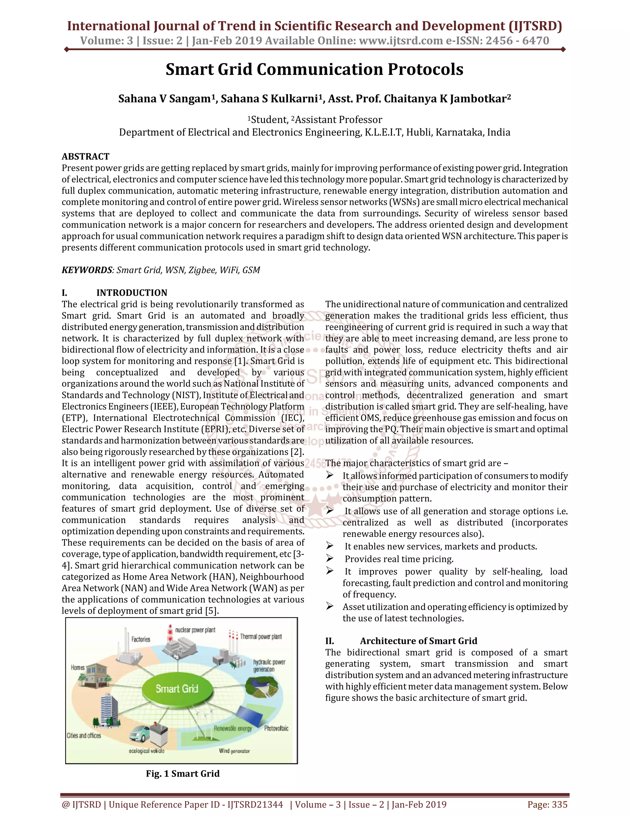 Smart Grid Communication Protocols | PDF