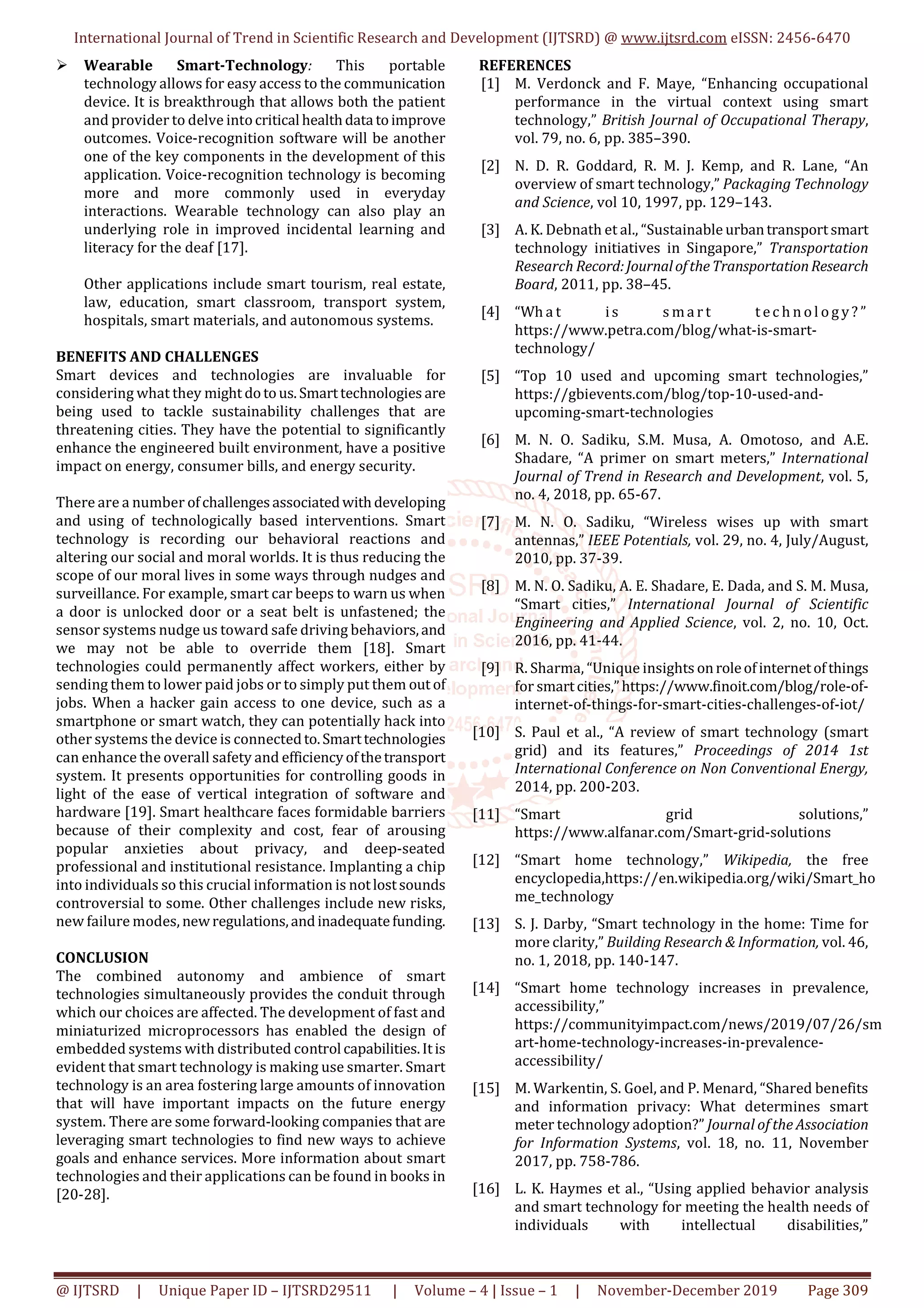 Smart Technology: A Primer | PDF