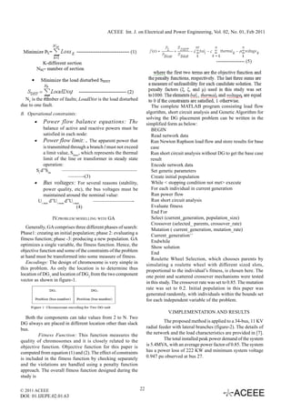 Genetic Algorithm based Optimal Placement of Distributed Generation Reducing Loss and Improving ...