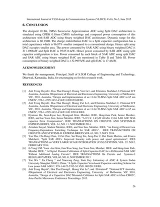 DESIGN AND IMPLEMENTATION OF 10 BIT, 2MS/s SPLIT SAR ADC USING 0.18um CMOS TECHNOLOGY | PDF