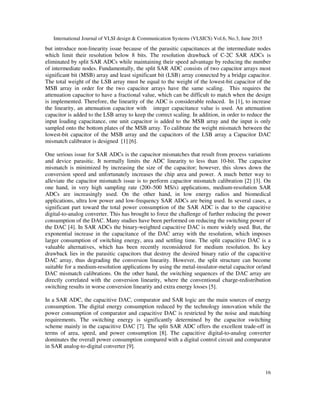 DESIGN AND IMPLEMENTATION OF 10 BIT, 2MS/s SPLIT SAR ADC USING 0.18um ...