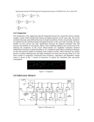 DESIGN AND IMPLEMENTATION OF 10 BIT, 2MS/s SPLIT SAR ADC USING 0.18um CMOS TECHNOLOGY | PDF