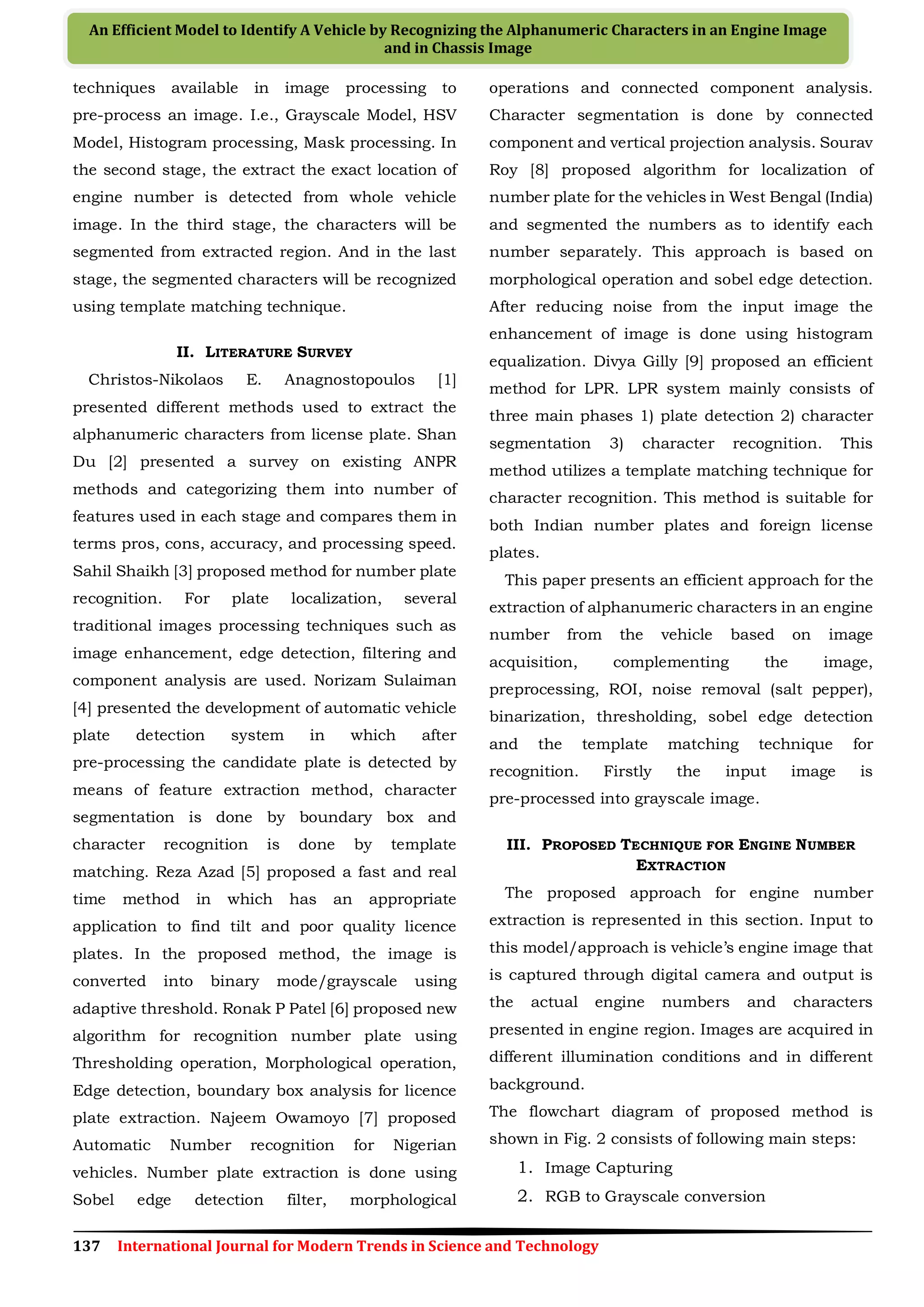 An Efficient Model to Identify A Vehicle by Recognizing the ...