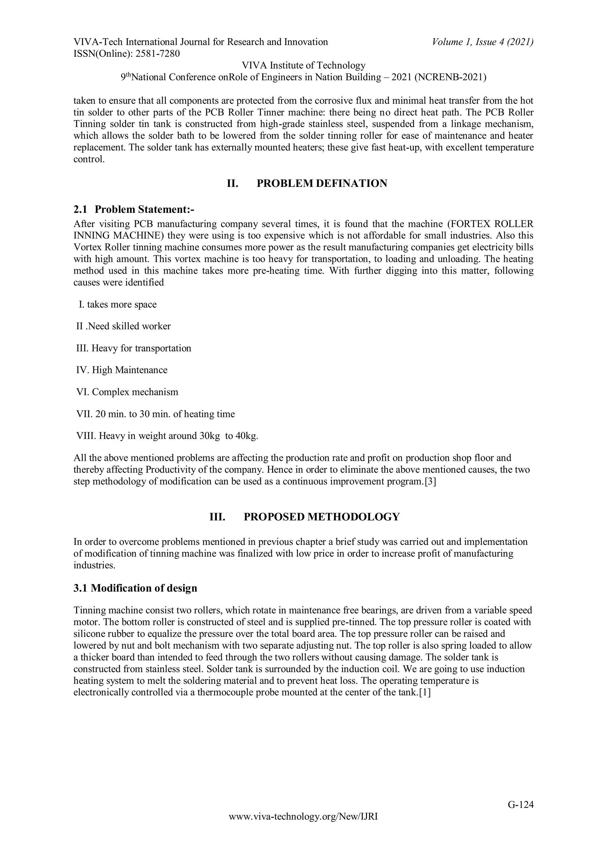 DESIGN AND FABRICATION OF TINNING MACHINE | PDF
