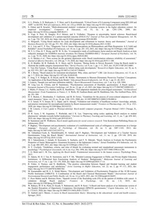 Adaptation and evaluation of psychometric properties of HELAM using the ...