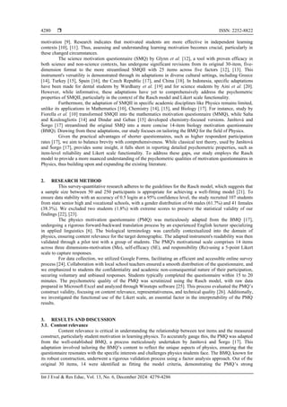 Psychometric properties of Indonesian physics motivation questionnaire ...