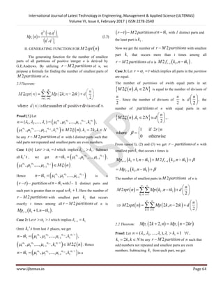 A Note on M2 Partitions of n | PDF