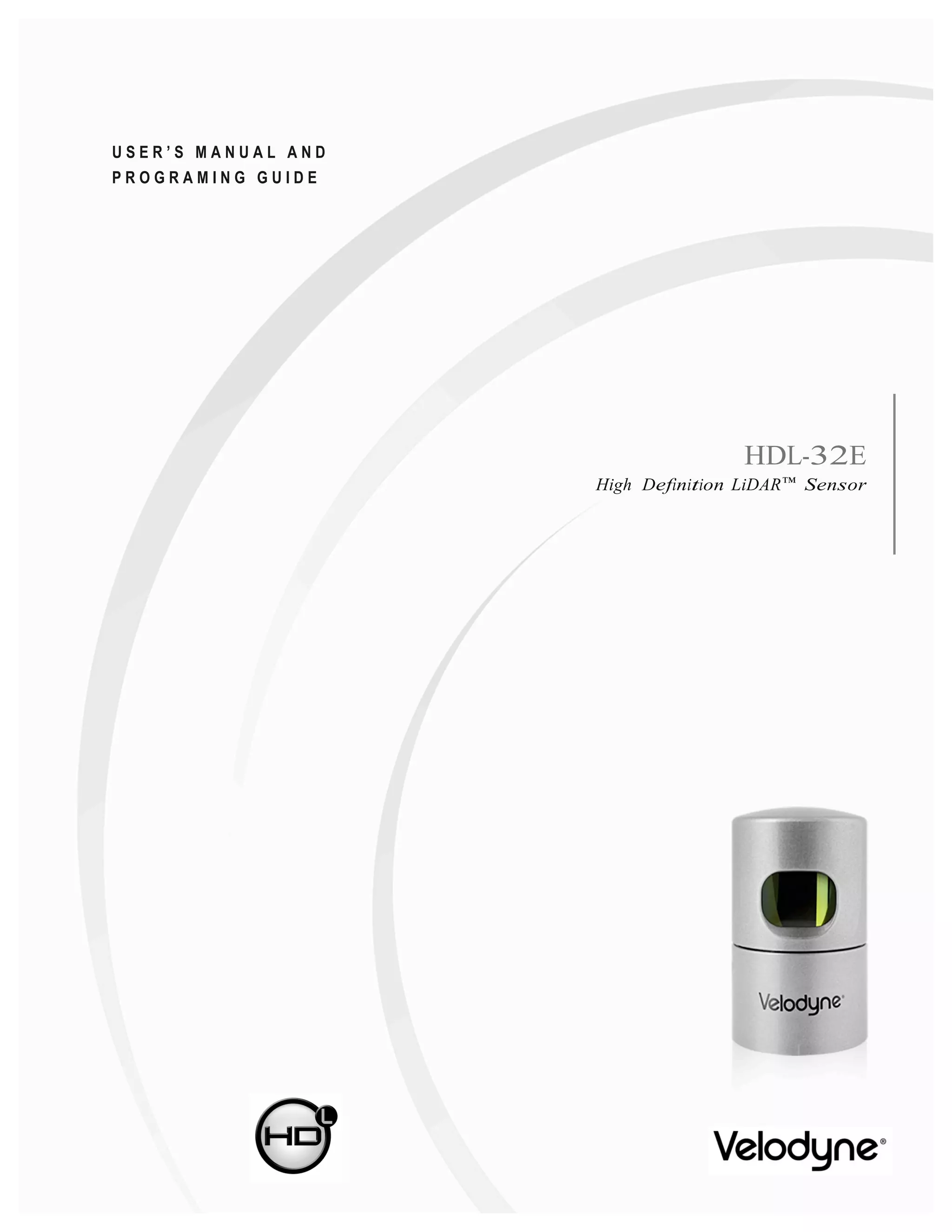 HDL-32E High Definition LiDAR™ Sensor | PDF