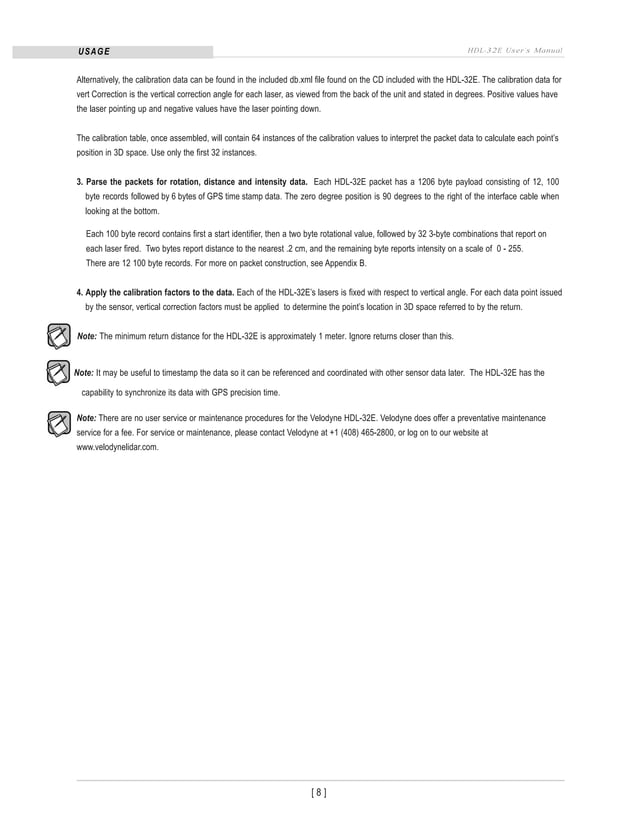 HDL-32E High Definition LiDAR™ Sensor | PDF