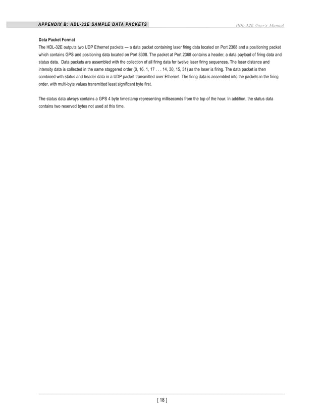 HDL-32E High Definition LiDAR™ Sensor | PDF