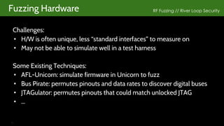 Designing and Applying Extensible RF Fuzzing Tools to Expose PHY Layer ...