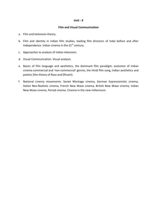 NTA UGC NET JRF - 63 masscom journalism-new updated syllabus | PDF