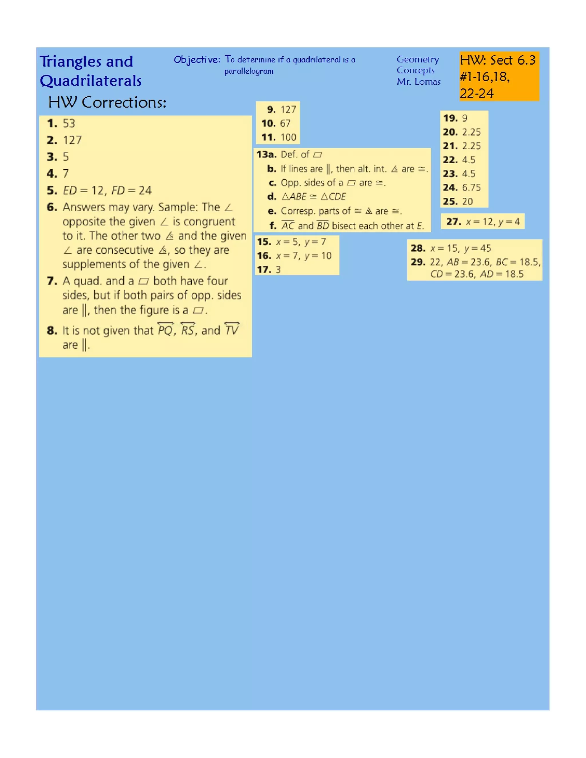 6-3 Proving Quadrilaterals to be Parallelograms Concepts.pdf