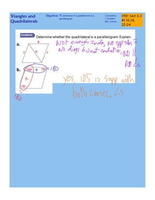 6-3 Proving Quadrilaterals to be Parallelograms Concepts.pdf