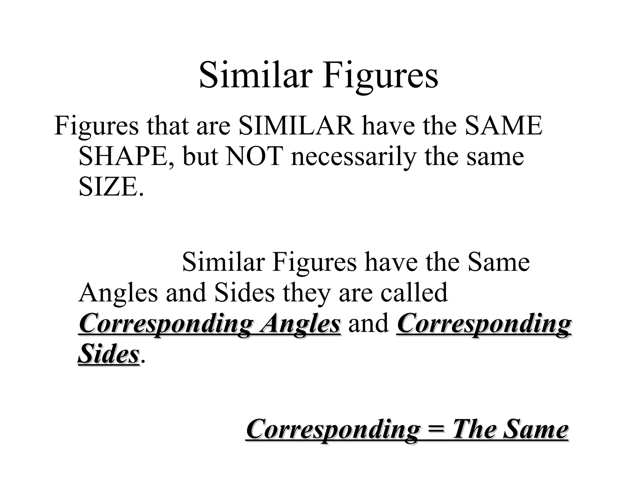 6.3 Similar Figures and Scale Drawings | PPT | Drawing and Sketching ...