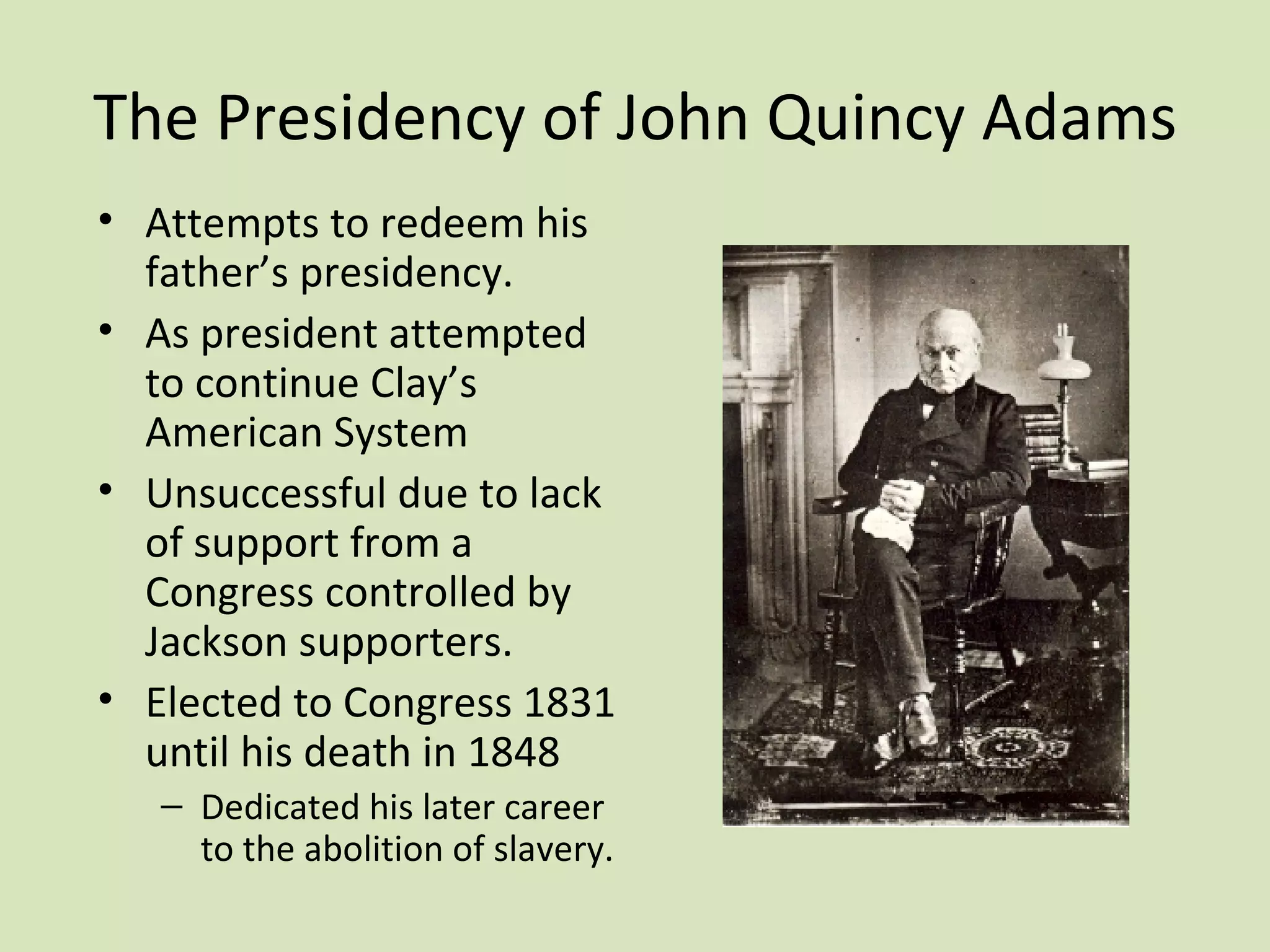 6.3 The Age Of Jackson | PPT