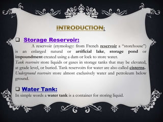 water tank | PPTX