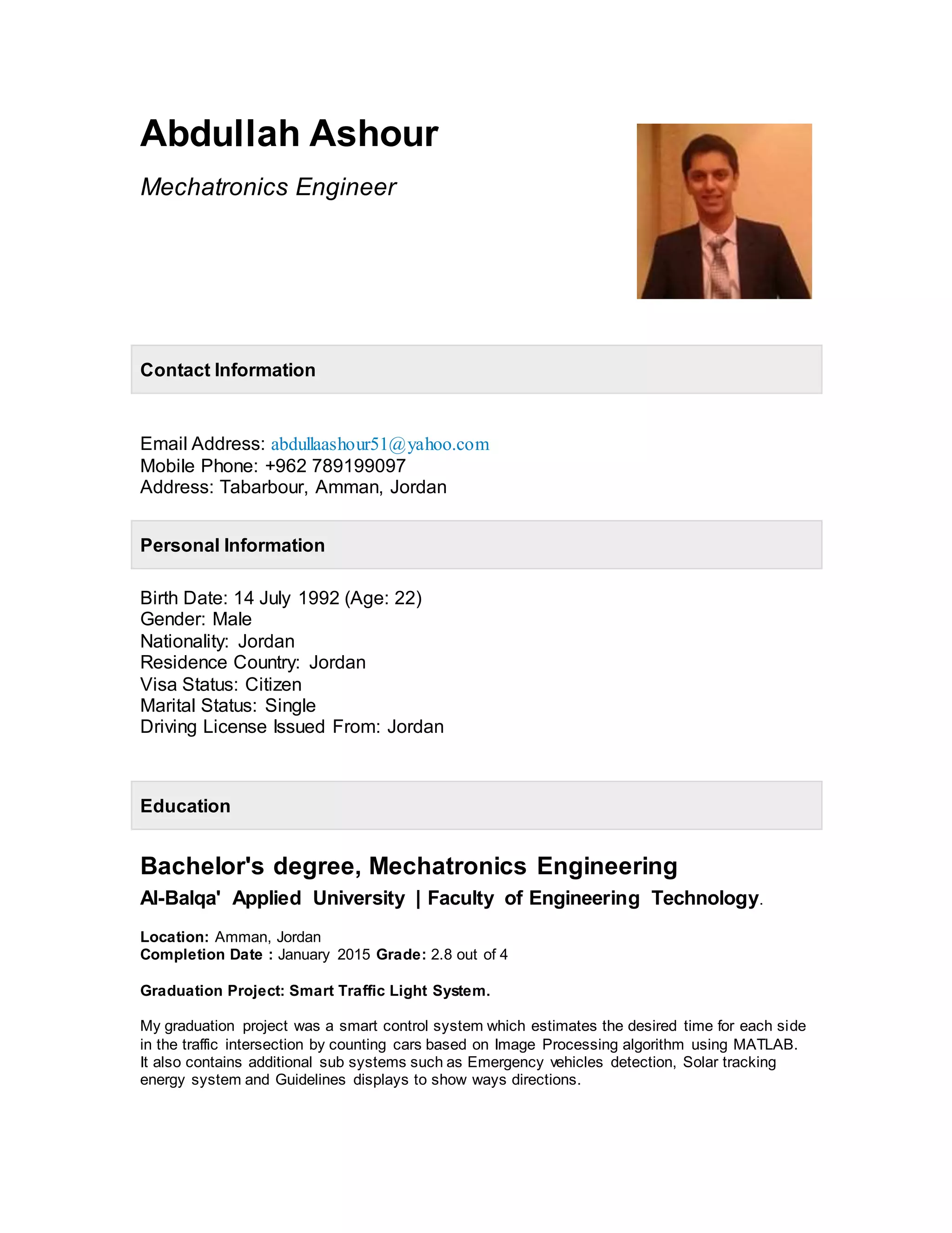 Abdullah Ashour CV | DOCX