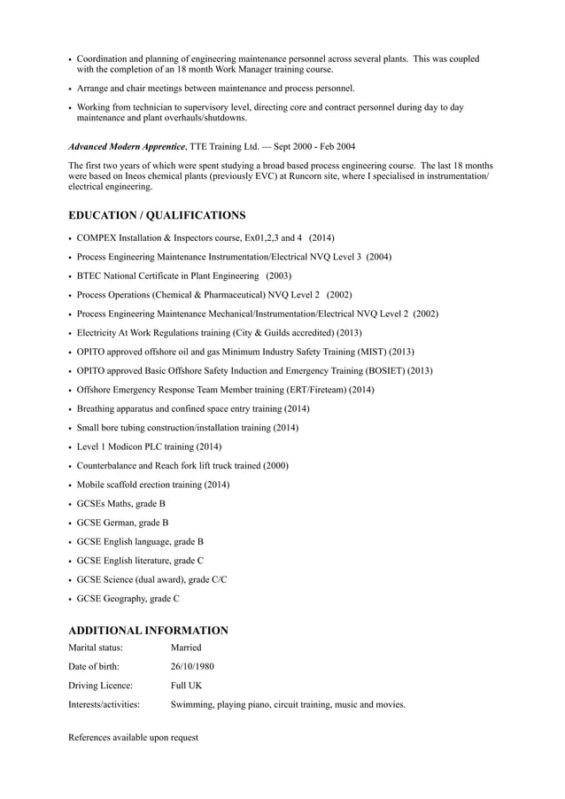 Kris Griffith - CV 2015 | PDF