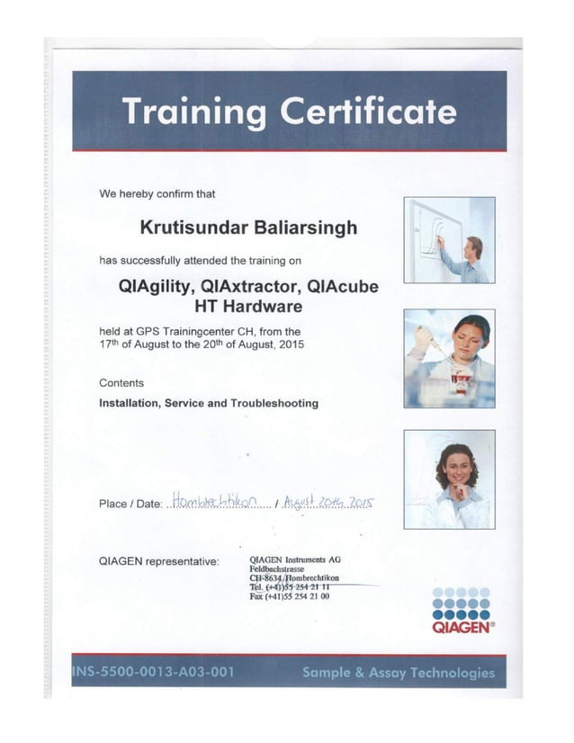 Training Certificates | PDF
