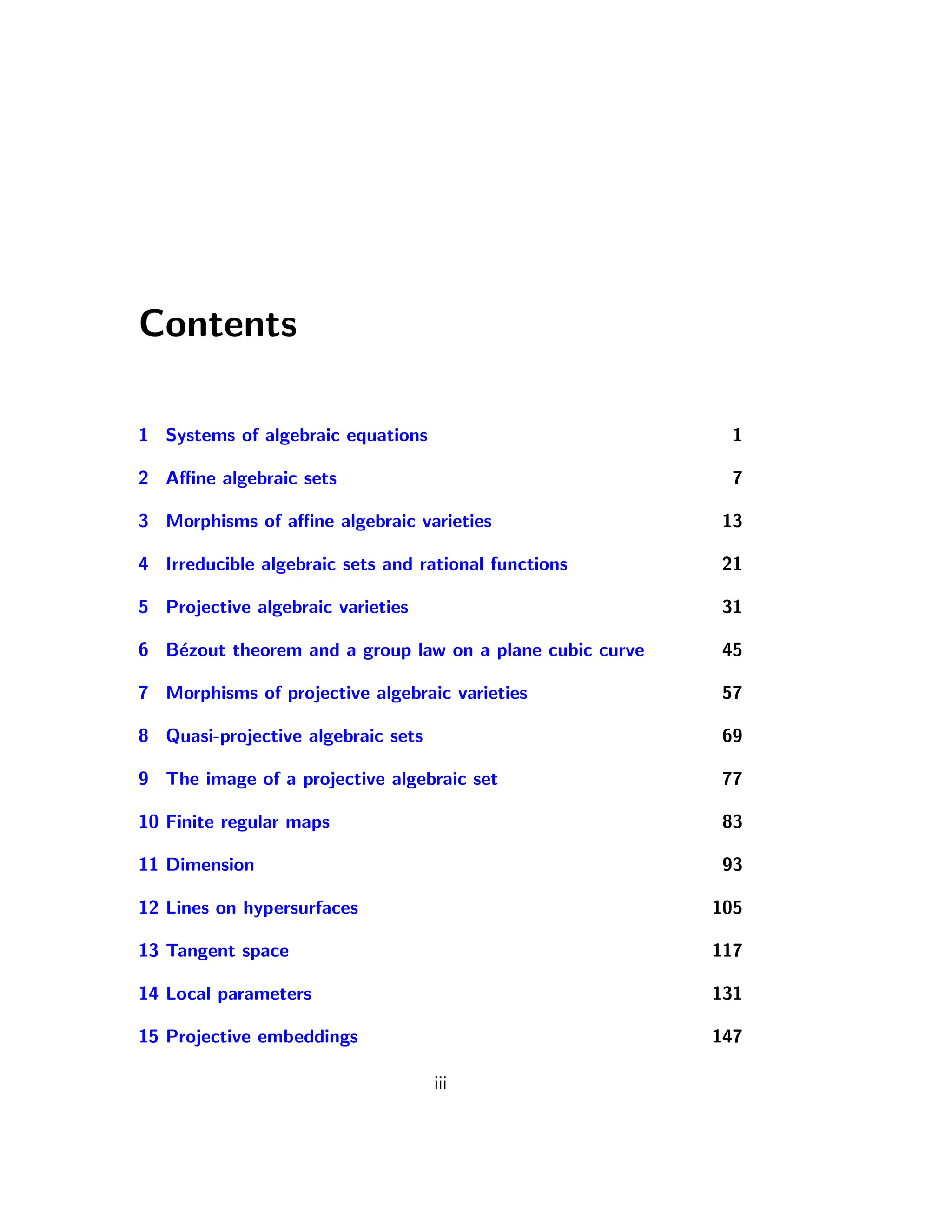 Basic Introduction to Algebraic Geometry | PDF